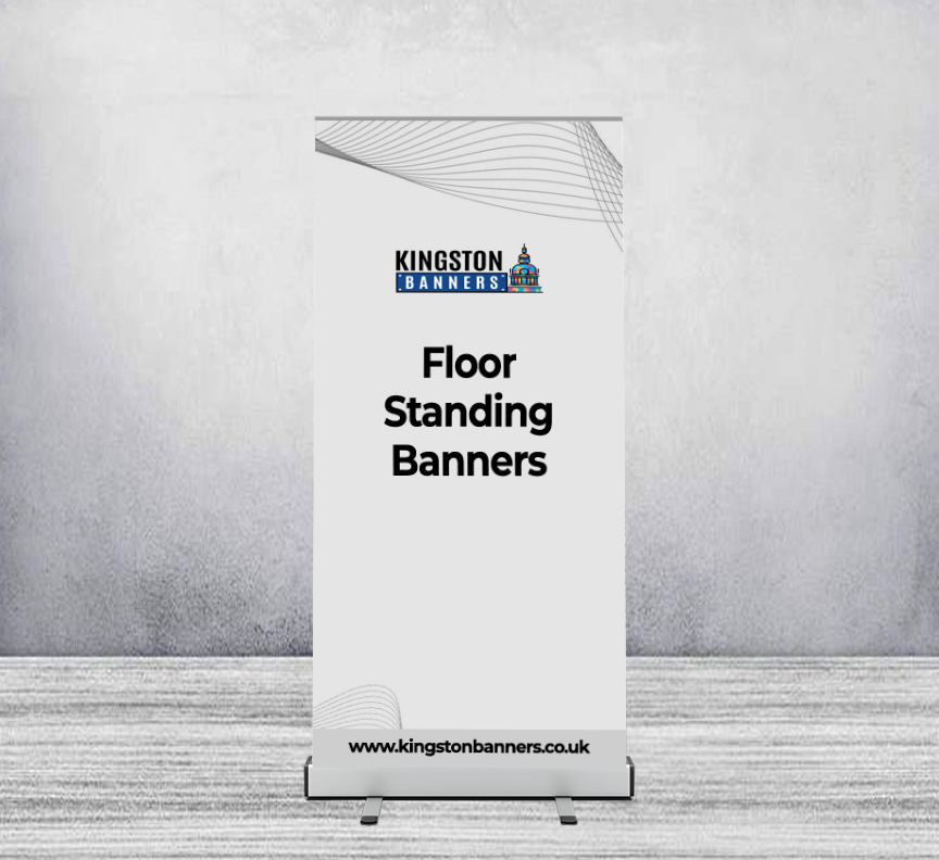 Floor Standing Banners Same Day & Next Day Printing Kingston